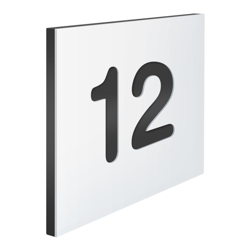 Plastic Number Plate - Safe Within The Box